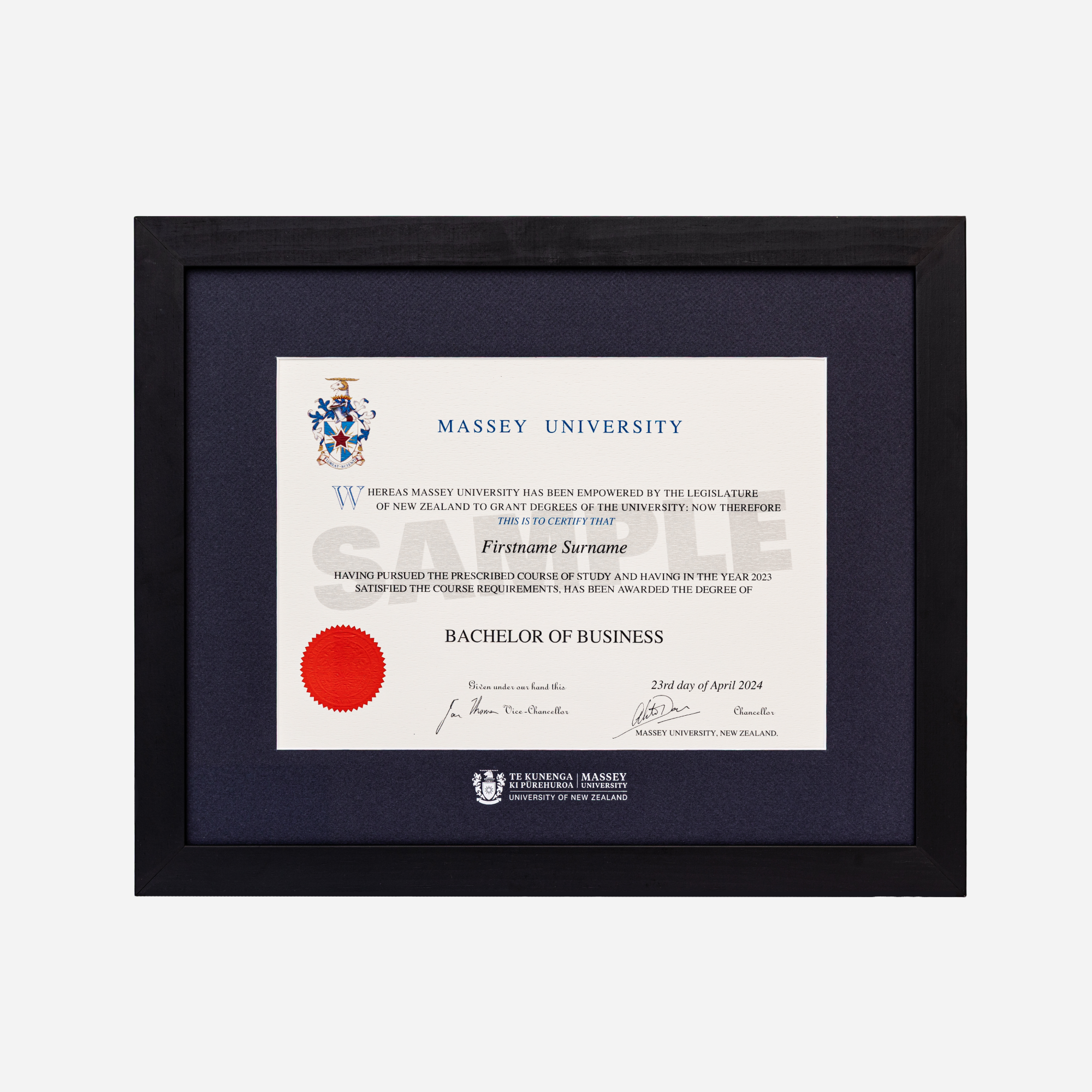 Degree Frame - Black – Massey University Store